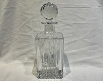 Square Crystal Decanter - Etsy