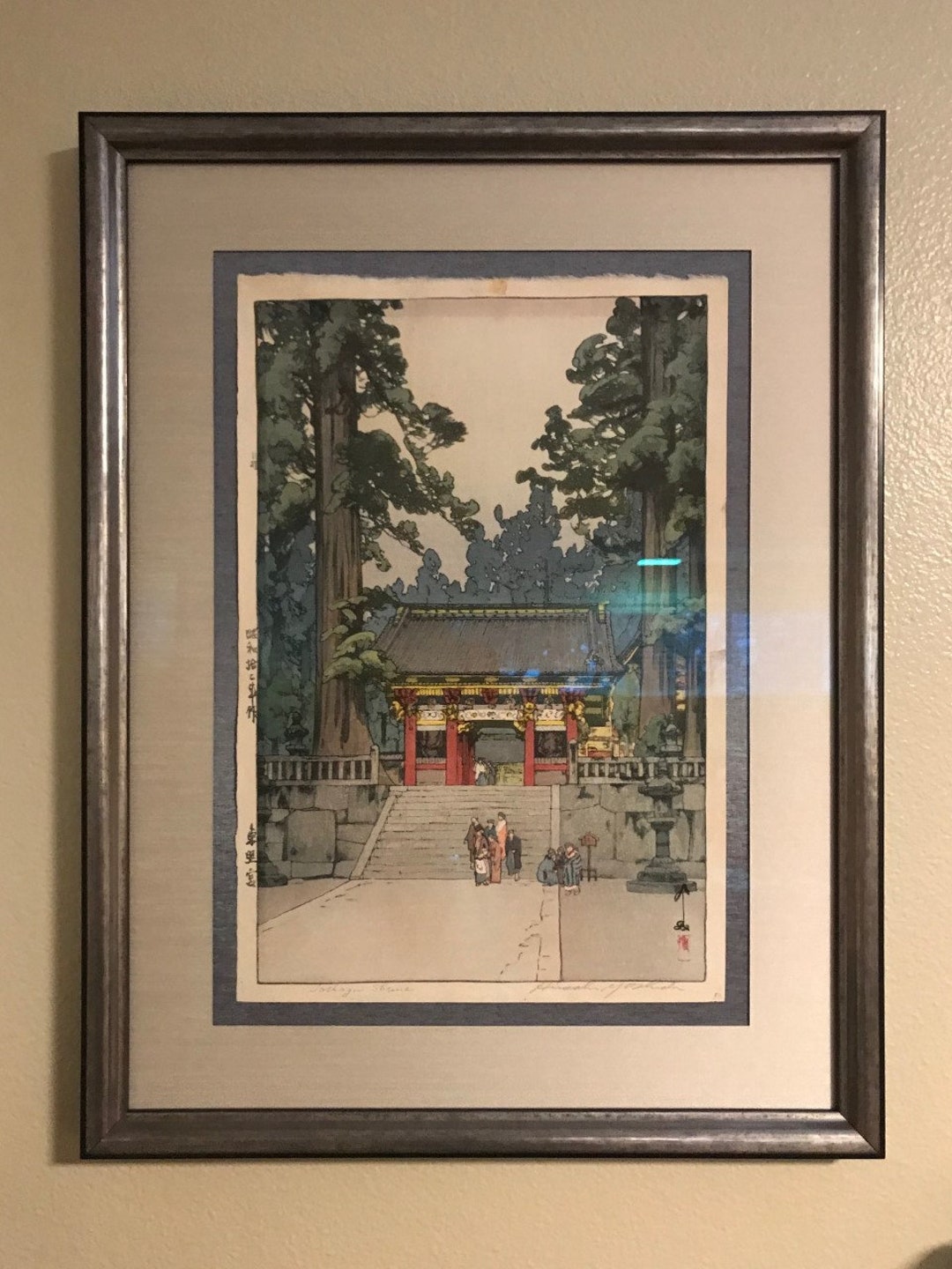 Rare Find Hiroshi Yoshida 1876-1950 Toshogu Shrine With Jizuri Seal ...