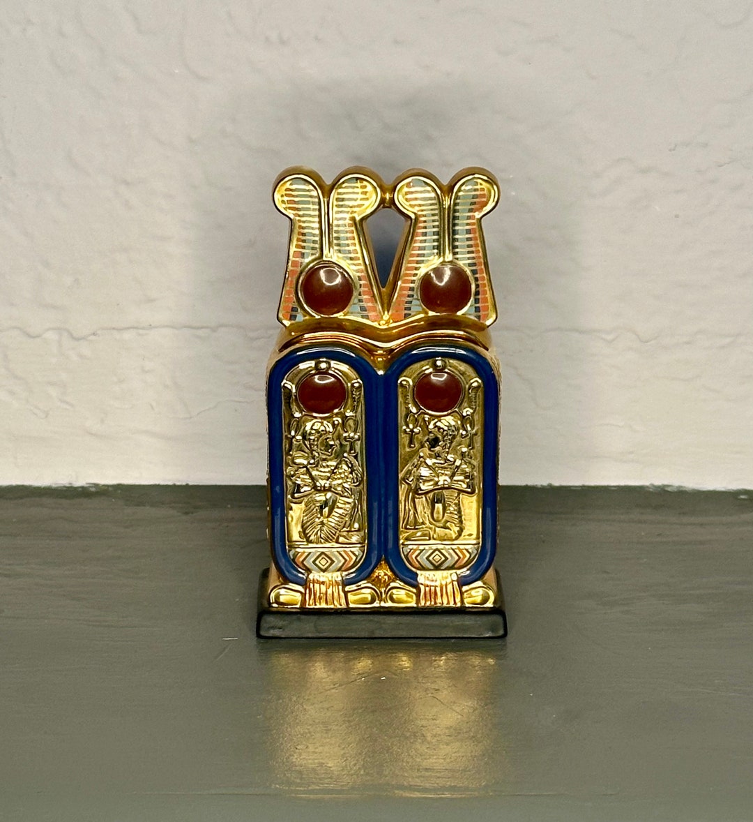 1989 Franklin Mint Treasures of King Tut Miniature Collectable Lidded ...
