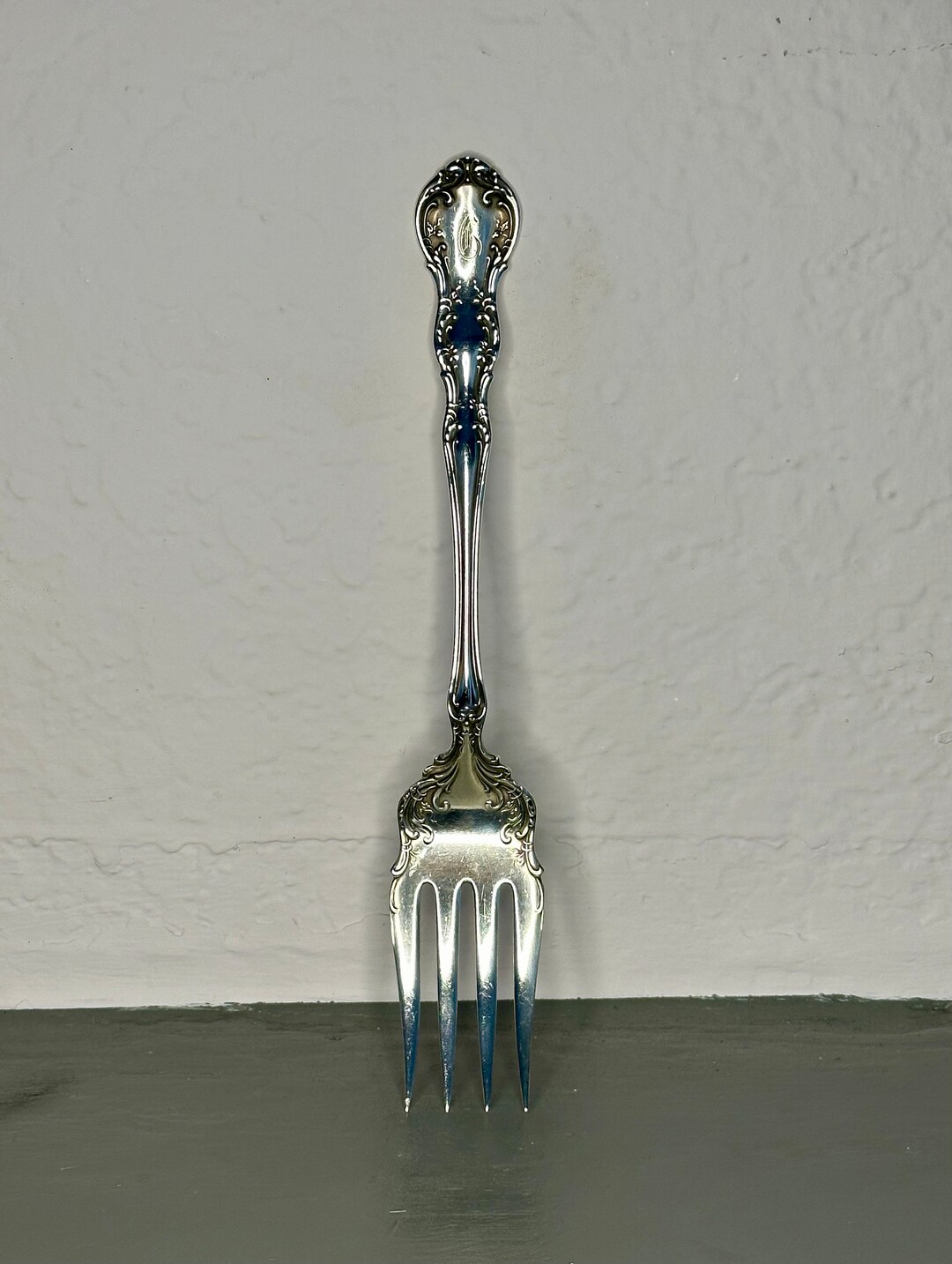 Antique Sterling Silver Serving Fork Monogrammed G - Etsy