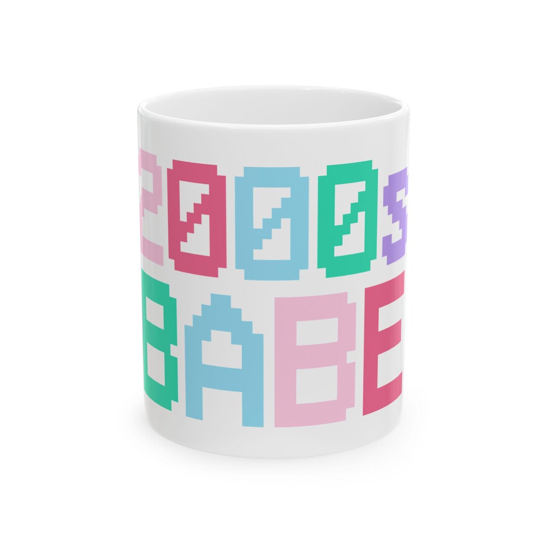 2000s Babe Ceramic Mug - Vintage Aesthetic Coffee Cup, Retro Gift for ...