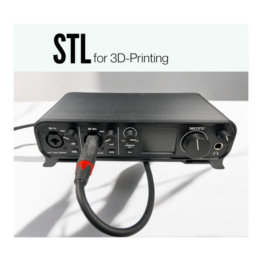 Stl MOTU M4 M2 Holder Cable Management Table Stand 3D Print File ...