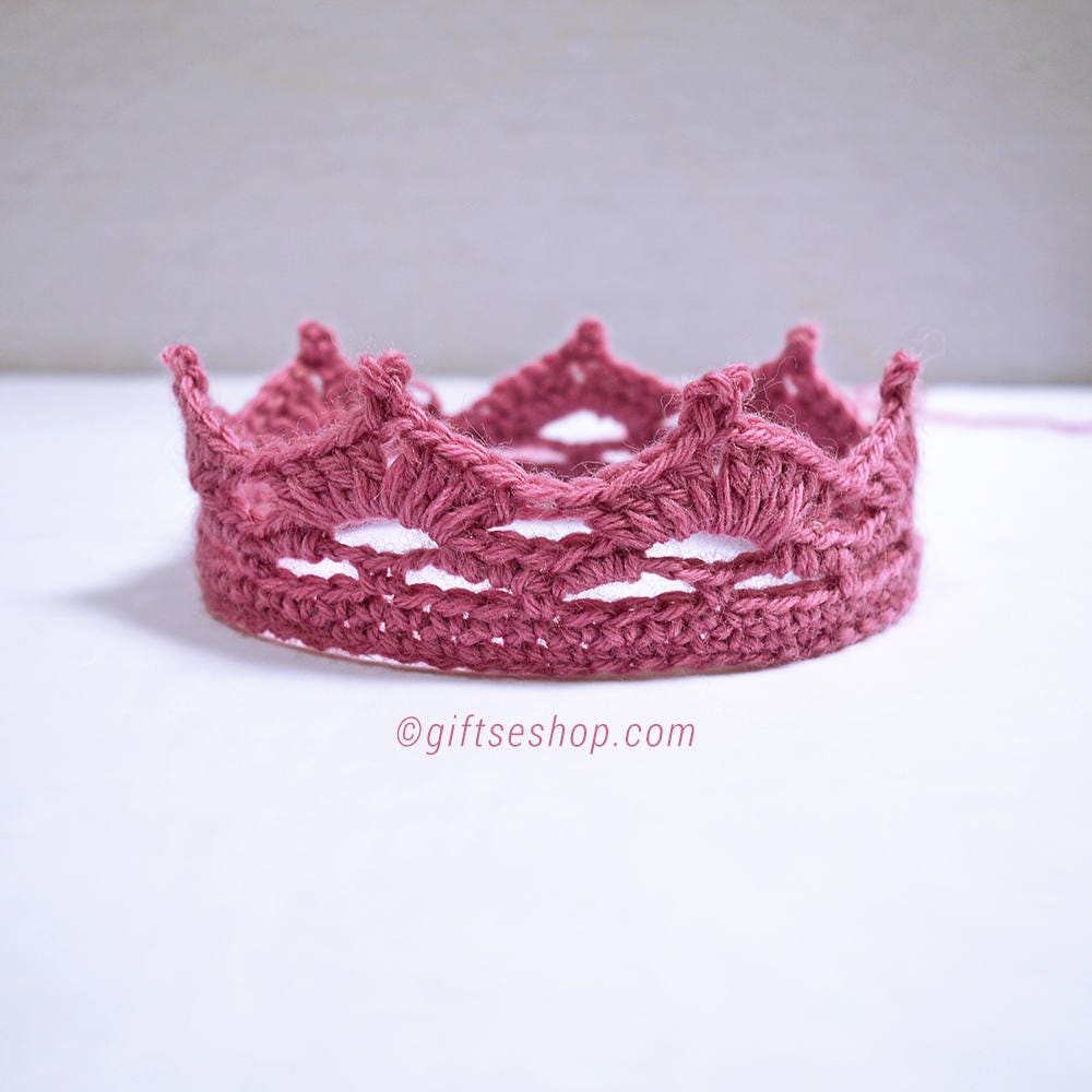 Crochet Pattern - Crochet Baby Crown Pattern - Tiara Crochet Pattern ...