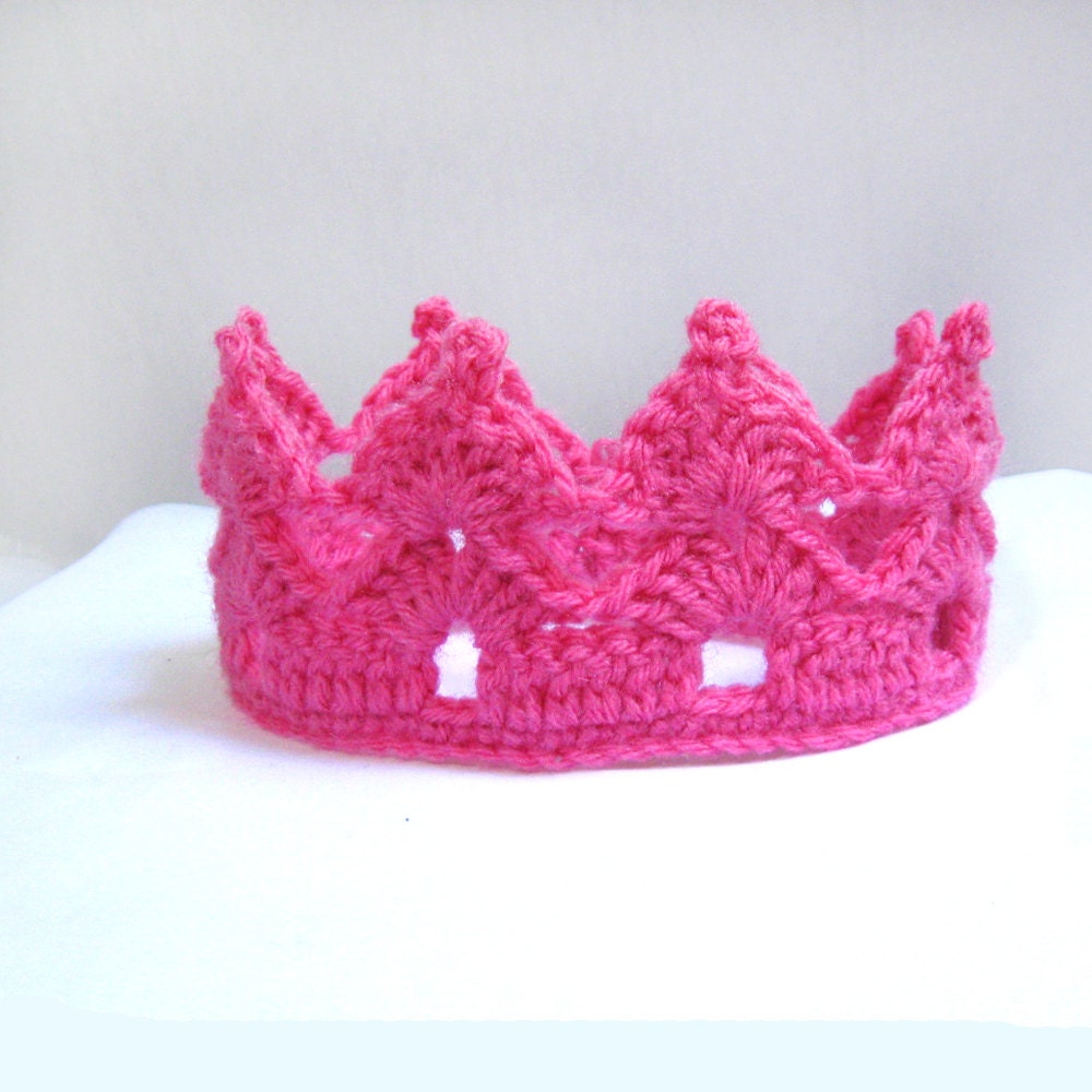 Crochet Pattern- Princess Crown, Prince Crown, Princess Tiara, Baby ...