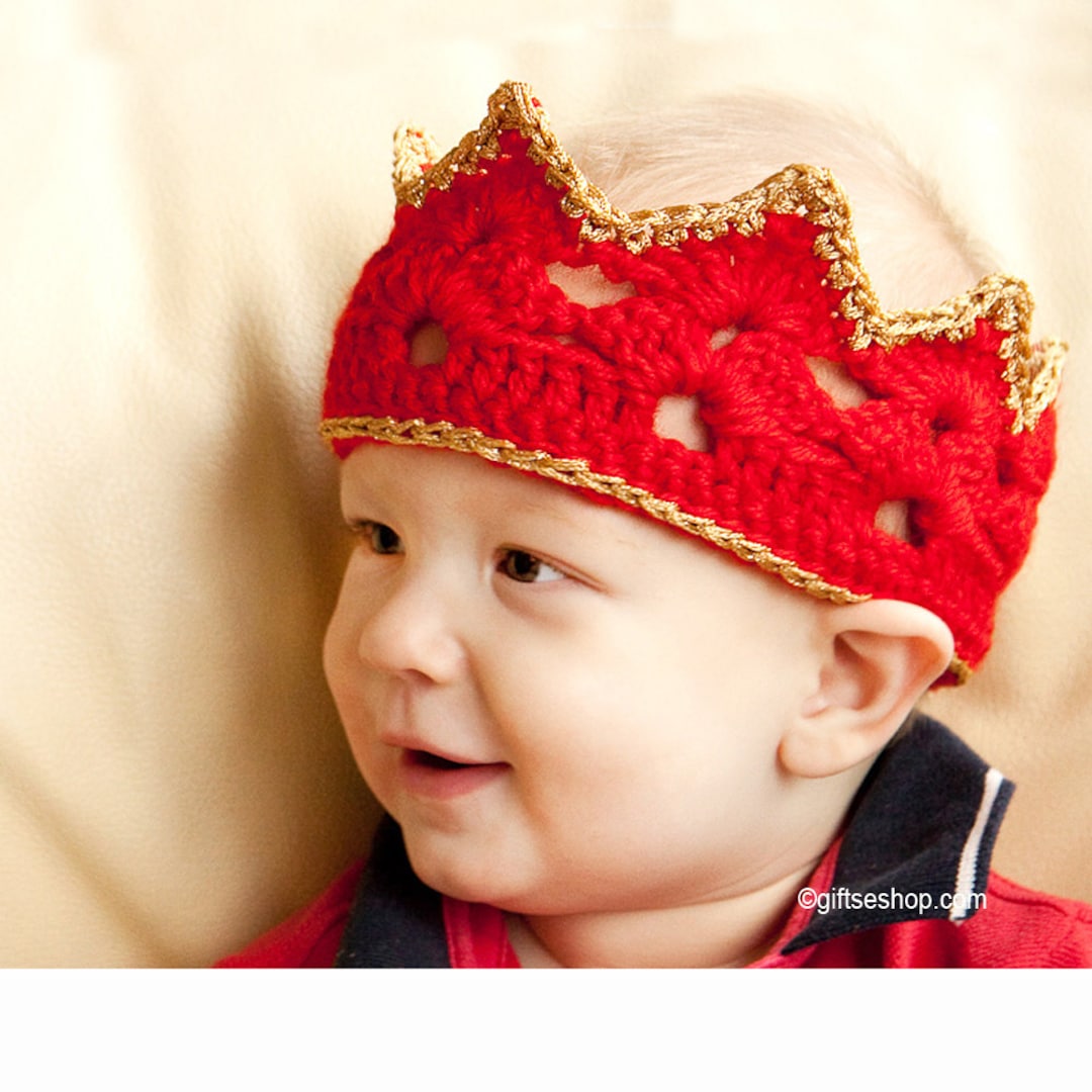 Crochet Pattern- Princess Crown, Prince Crown, Princess Tiara, Baby ...