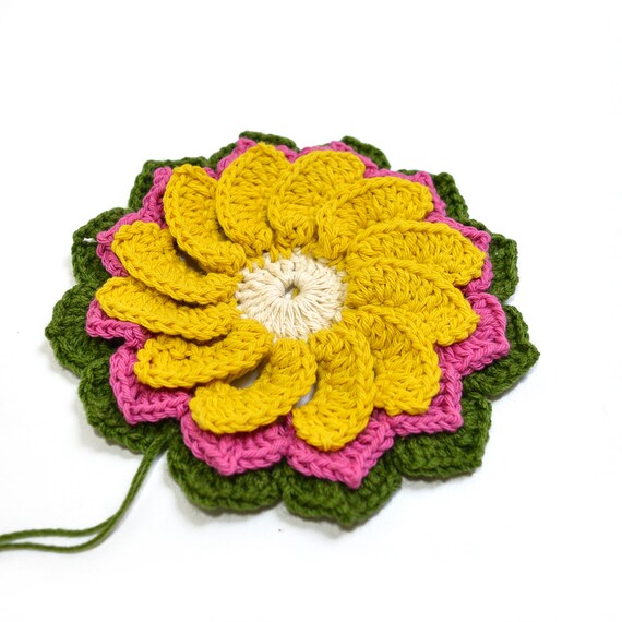 Layered Crochet Flower Pattern