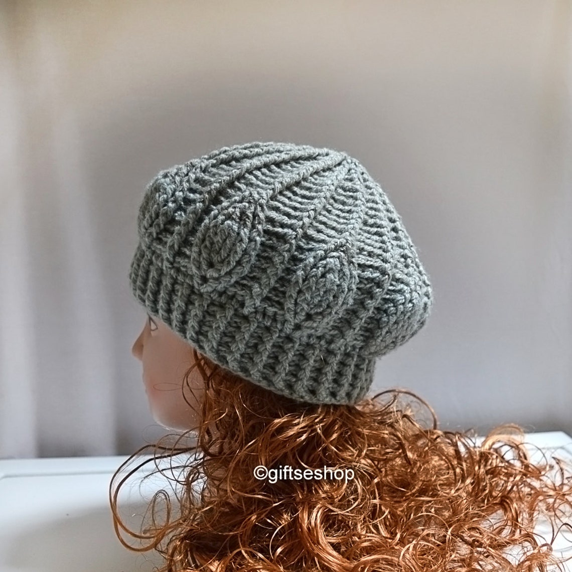 Crochet- Slouch Hat Pattern- Slouchy Beret Hat- Beanie Pattern N82 - Etsy