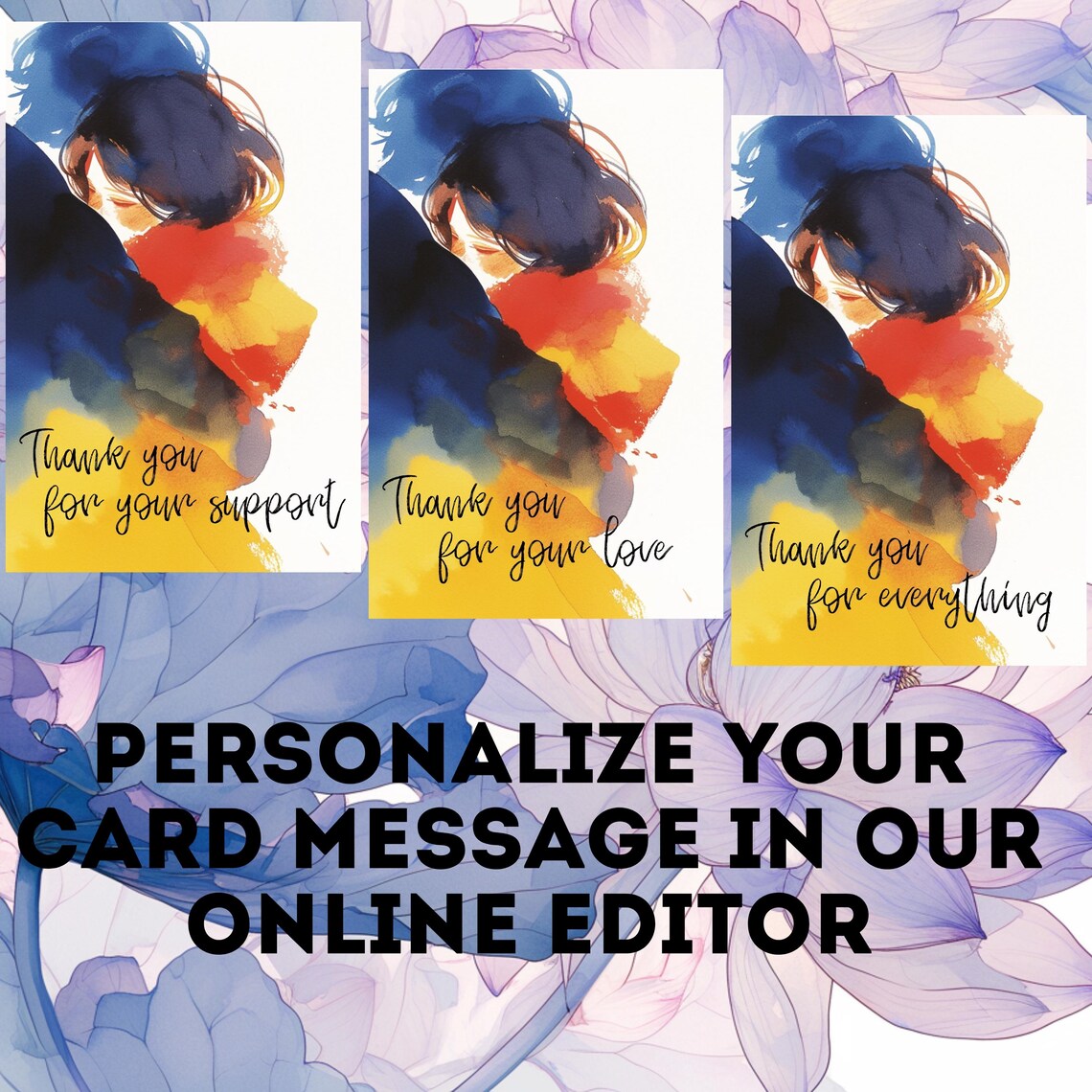 Printable Thank You Card - Editable Template - Edit Online With Corjl ...