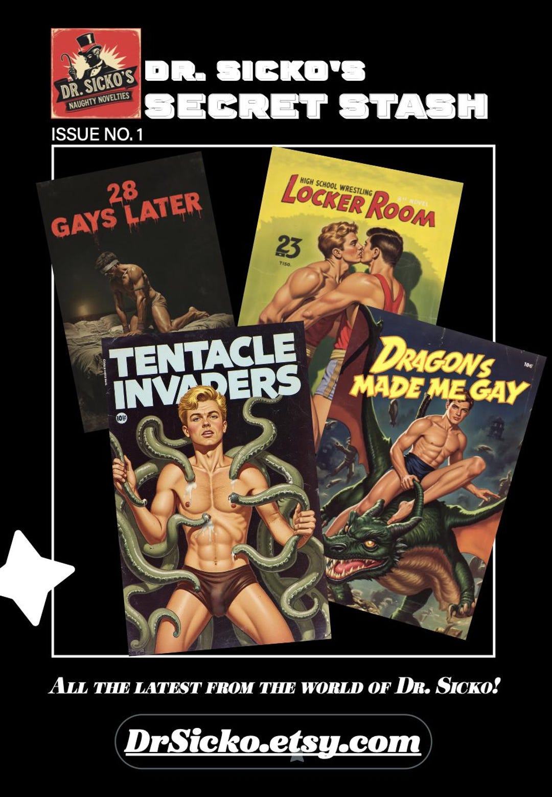 Dr. Sicko's Queer Pulp Zine: Issue #1 (digital Download) - Etsy