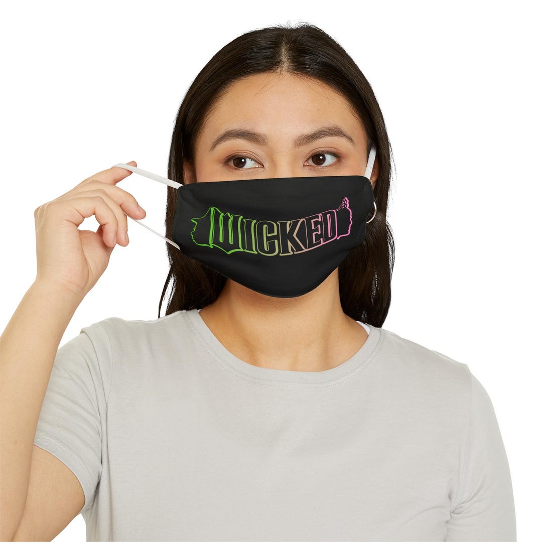 Wicked Design Face Mask,wicked Mask,wicked Face Mask,wicked Merch ...