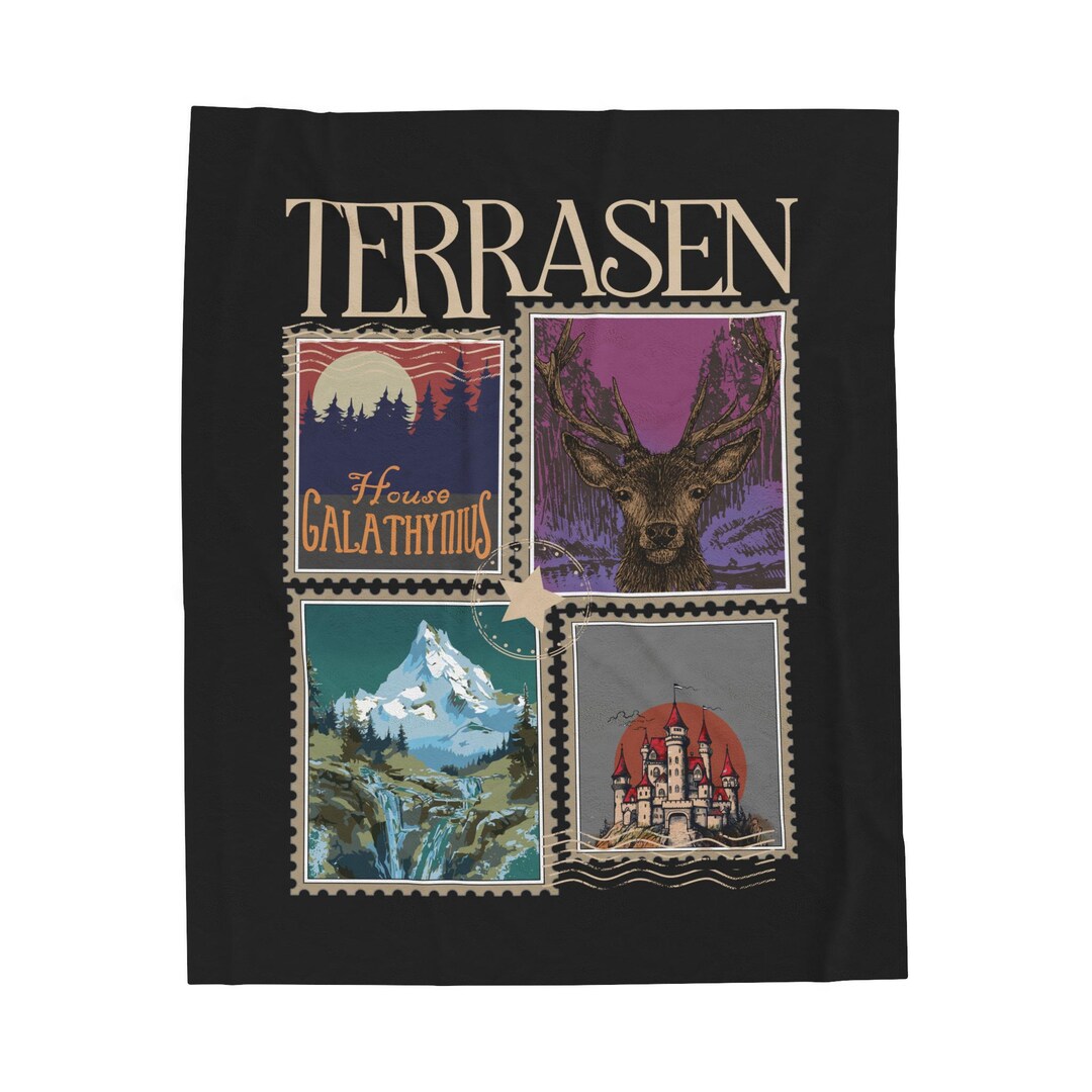 Terrasen Blanket,throne of Glass Blankets,throne of Glass Merch,tog ...
