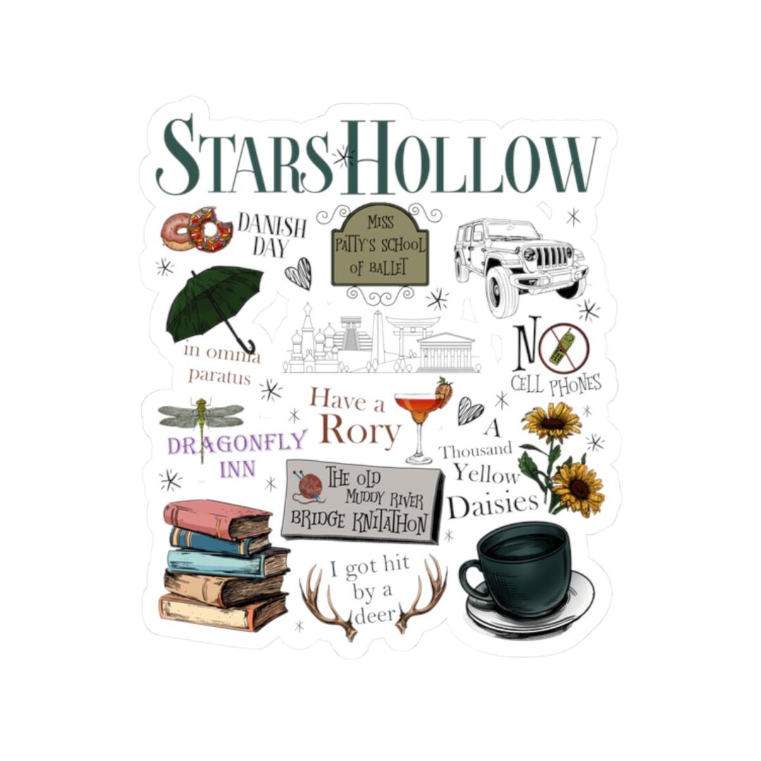 Stars Hollow Sticker,gilmore Girl Stickers,lukes Gilmore Girl Sticker ...
