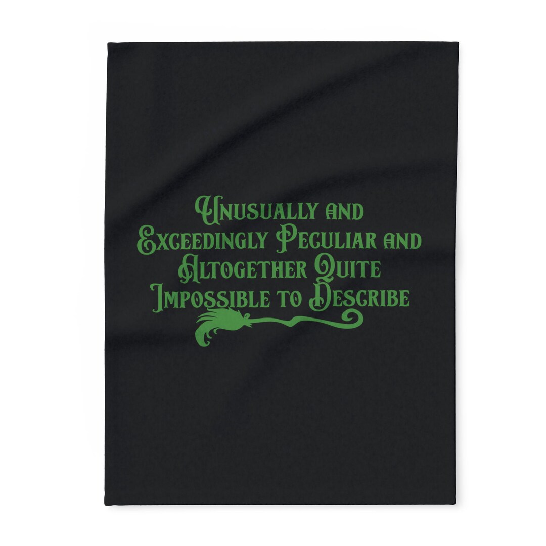 Elphaba Wicked Fleece Blanket,elphaba Blankets,wicked Elphaba Merch ...
