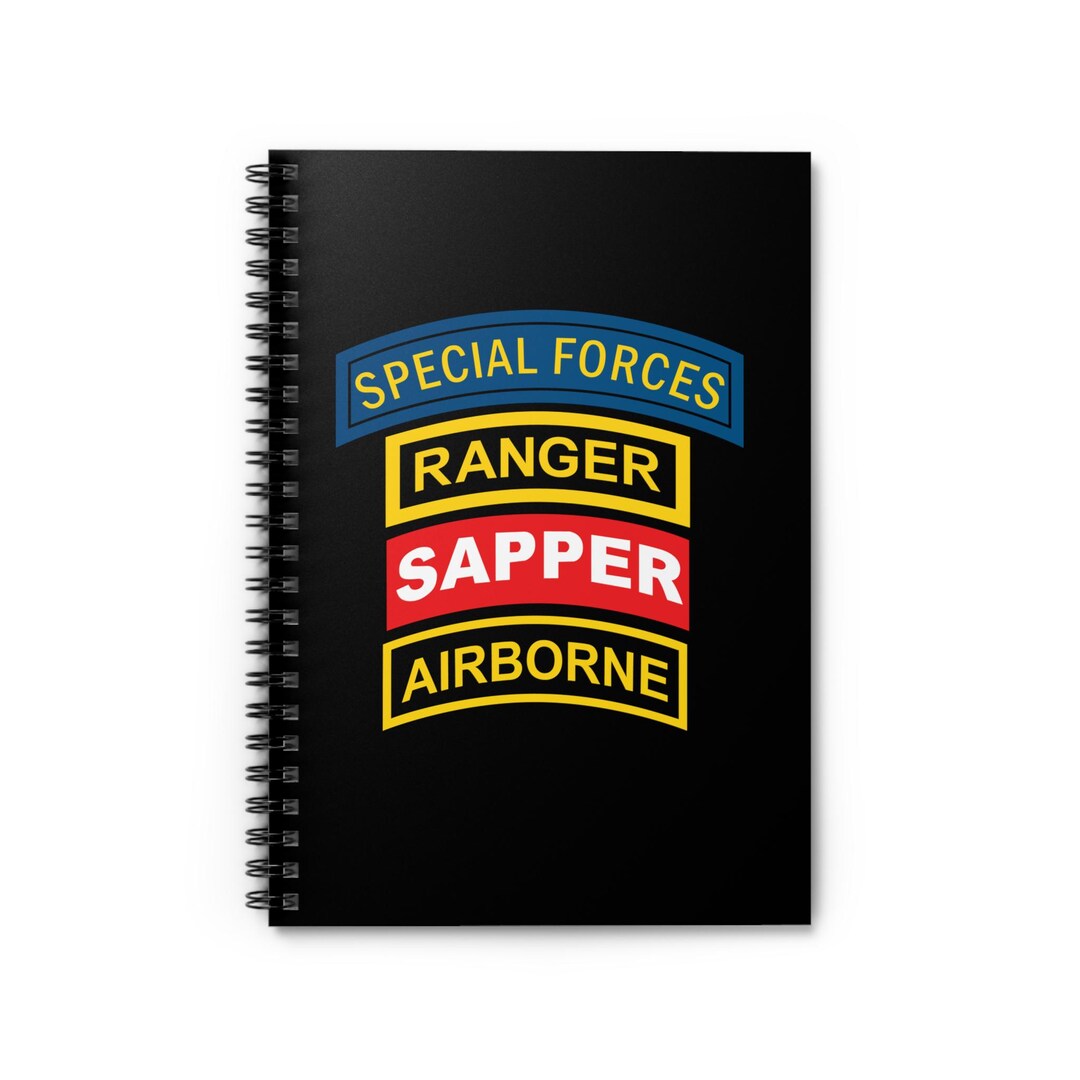 Special Forces Spiral Notebook, Sapper Notebook, Airborne Notebook ...
