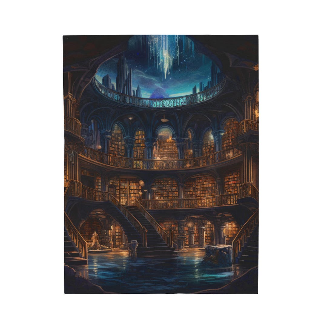 Acotar House of Wind Library Blanket,velaris Library, Acotar Books ...