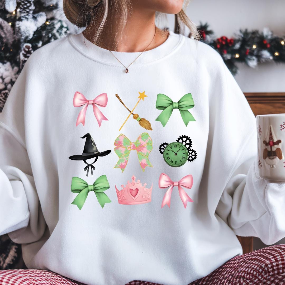 Wicked Bow Sweater,wicked Sweatshirt,wicked Gifts,wicked Glinda,wicked ...