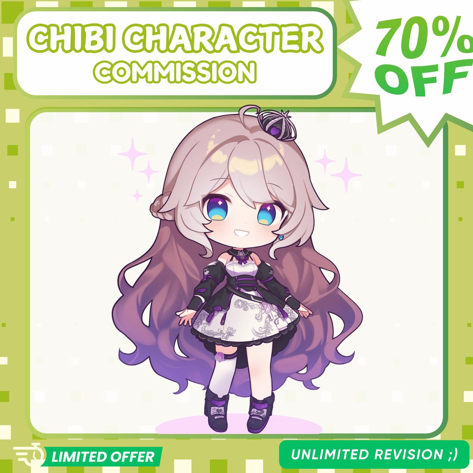 CUSTOM CHIBI Cute, Original Character Anime Chibi Twitch, Chibi Logo ...
