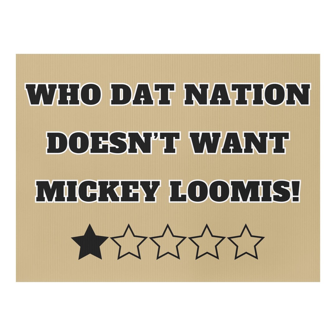 Mickey Loomis Game Day Yard Sign - Etsy