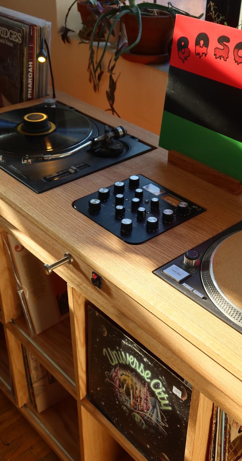 Custom DJ Booth + Record Storage - Etsy