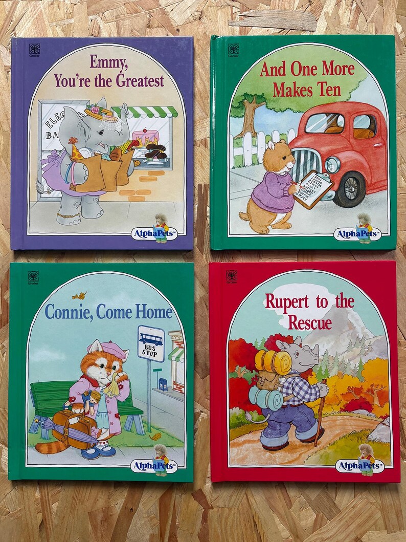 Vintage Alphapets Hardback Books, Ruth Lerner Perle - Grolier - 1990 ...