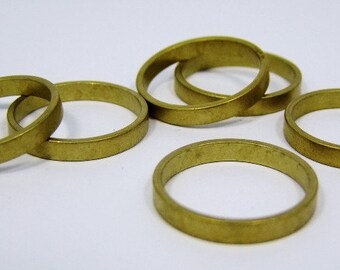 Brass flat ring | Etsy