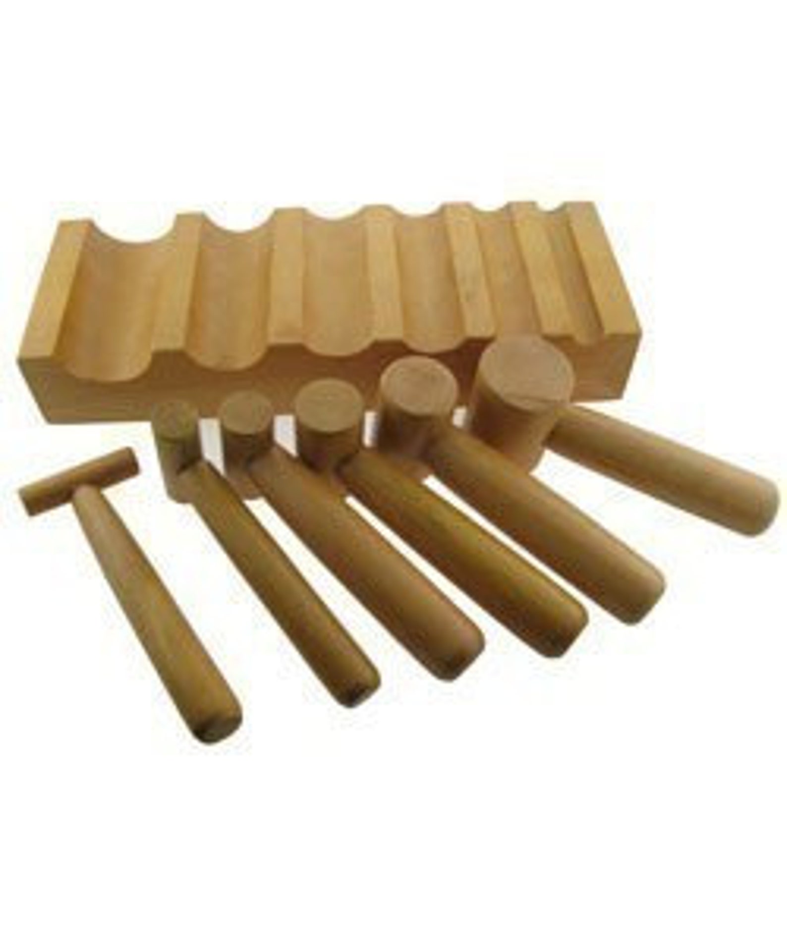 U-channel Hardwood Block With 6 Corresponding Hammers SALE - Etsy