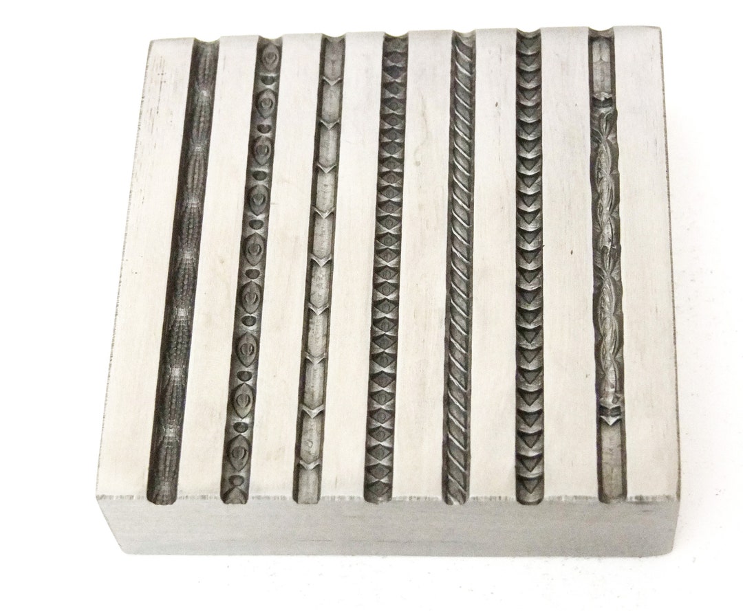 7 Design Wire Impression Die Plate #7 | Silversmith Supplies ...