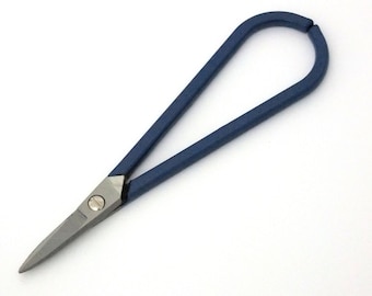 Blue Handle Metal Shears 7 Inch Curved Blade Made in France - Etsy