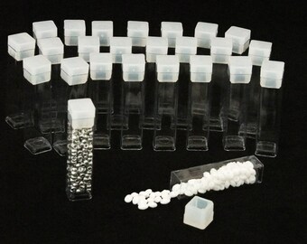 Pack of 25 Round Clear Plastic Storage Tubes 3 - Etsy