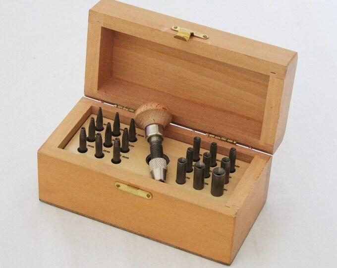 Bezel Setting Punch Set in Wood Box With 18 Punches - Etsy