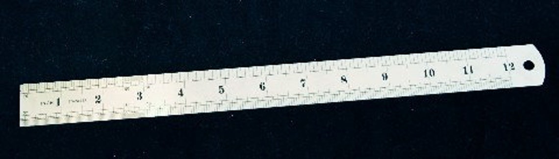 Precise 12 Inch Steel Ruler Down to the 64th of Inch - Etsy