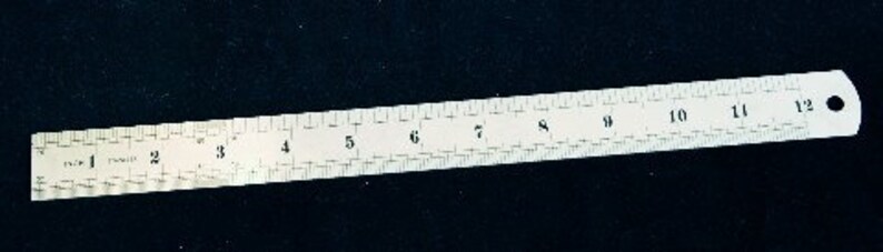 Precise 12 Inch Steel Ruler Down to the 64th of Inch - Etsy