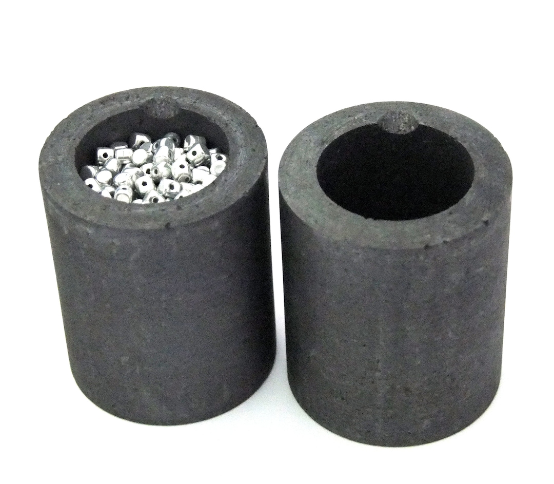 2 Pack Graphite Mini Crucible Cups 2" by 1 1/2" Furnace -torch Melting ...