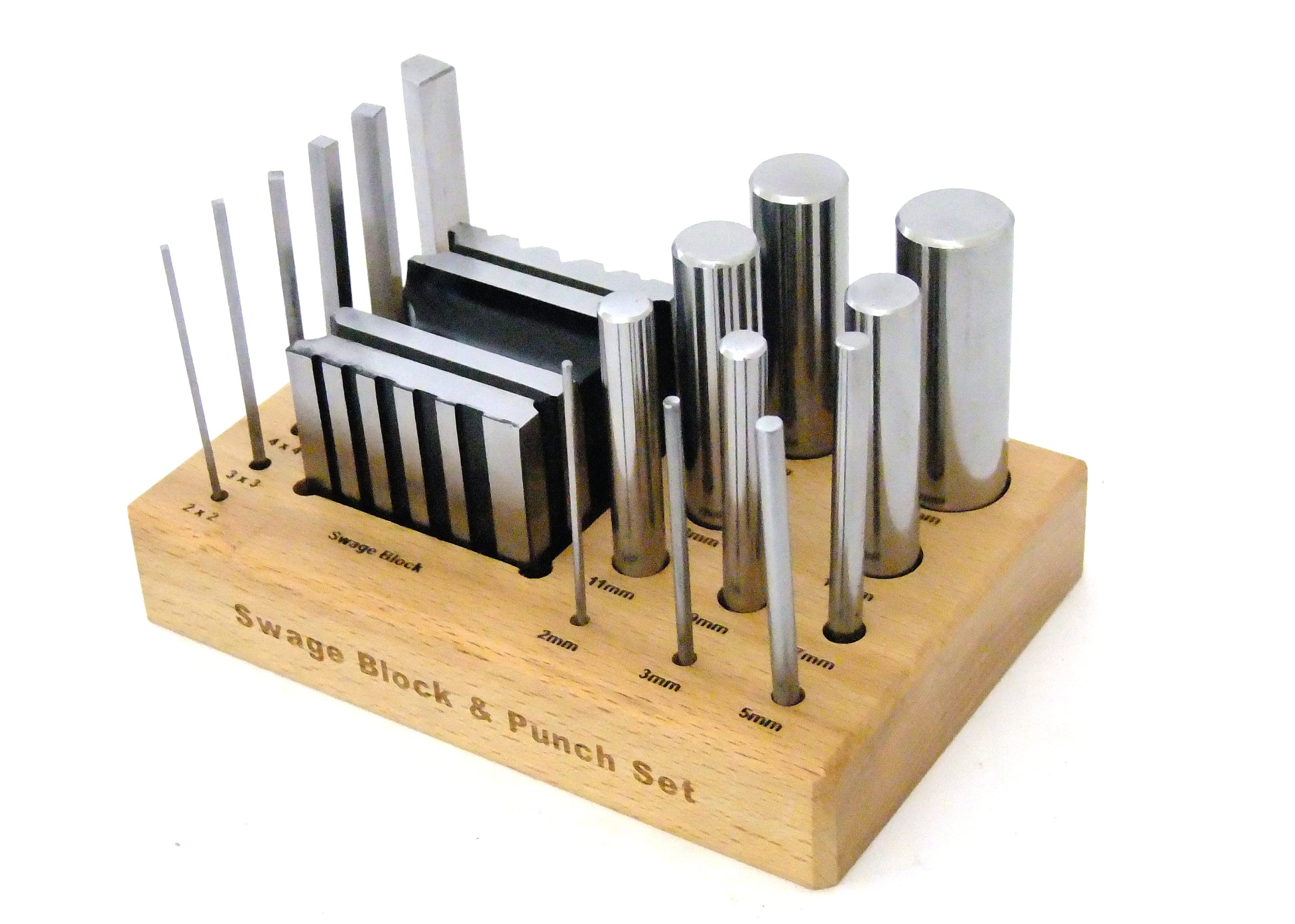 18 Piece Swage Block and Punch Set With Wood Stand - Etsy