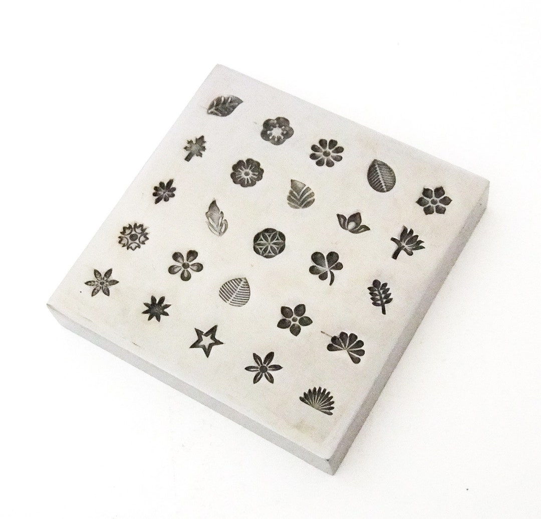 25 Impression Flower Design Shot Plate Impression Die| | Silversmith ...