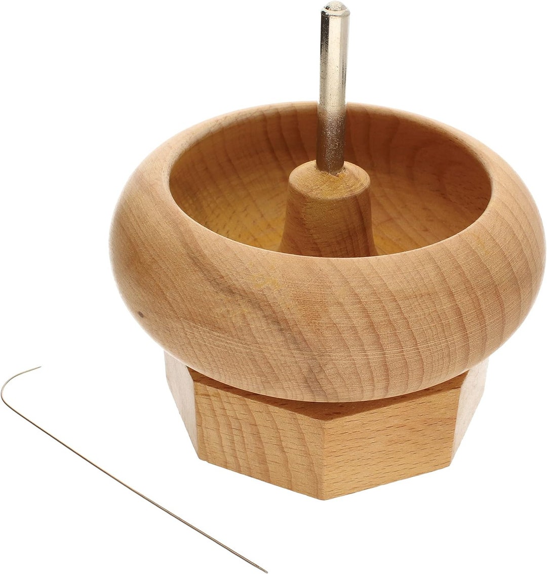 Spin and String Wooden Bead Spinner With Needle - Etsy