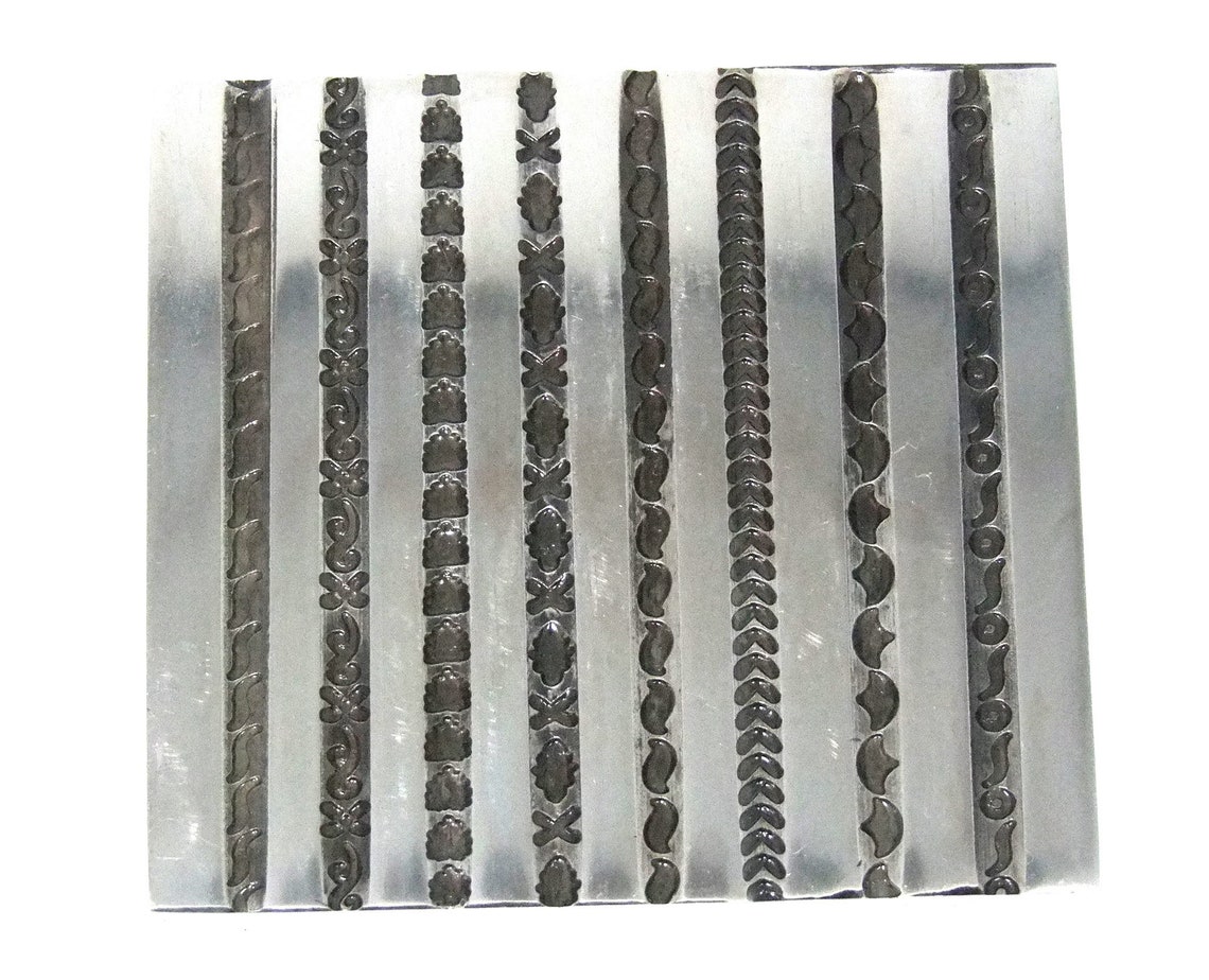 8 Design Wire Impression Die Plate #8 | Silversmith Supplies ...