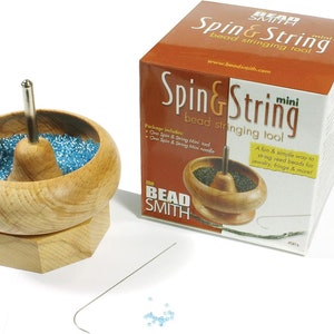 Spin and String Wooden Bead Spinner With Needle - Etsy