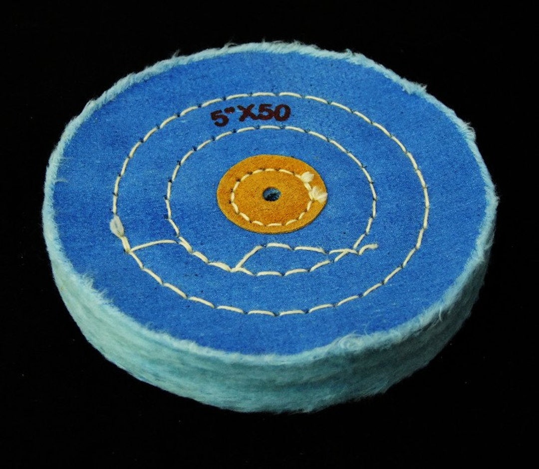 Treated Blue Polishing/buff Wheel 3 Row 5 Inch X 50 Ply - Etsy