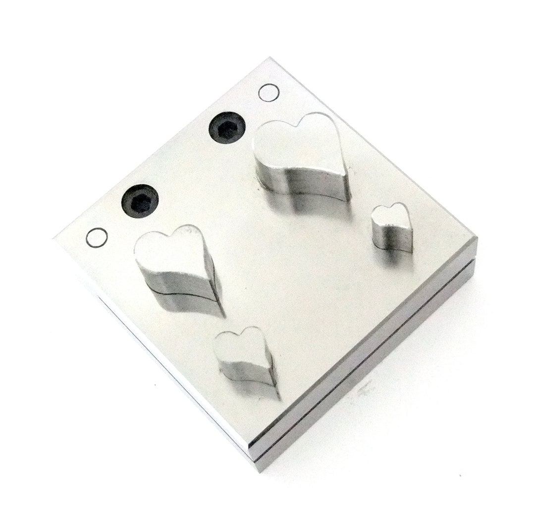 Whimsical Heart Disc Cutter 1 Inch to 3/8 Inch With 4 Punches - Etsy