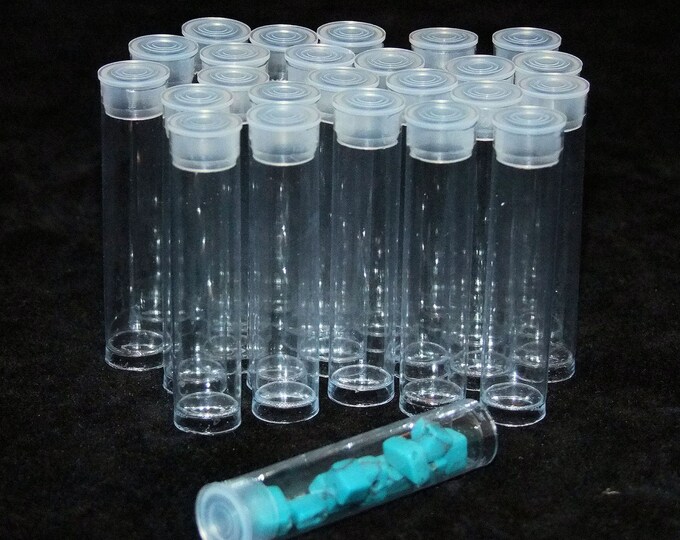 Pack of 25 Round Clear Plastic Storage Tubes 2" - Etsy
