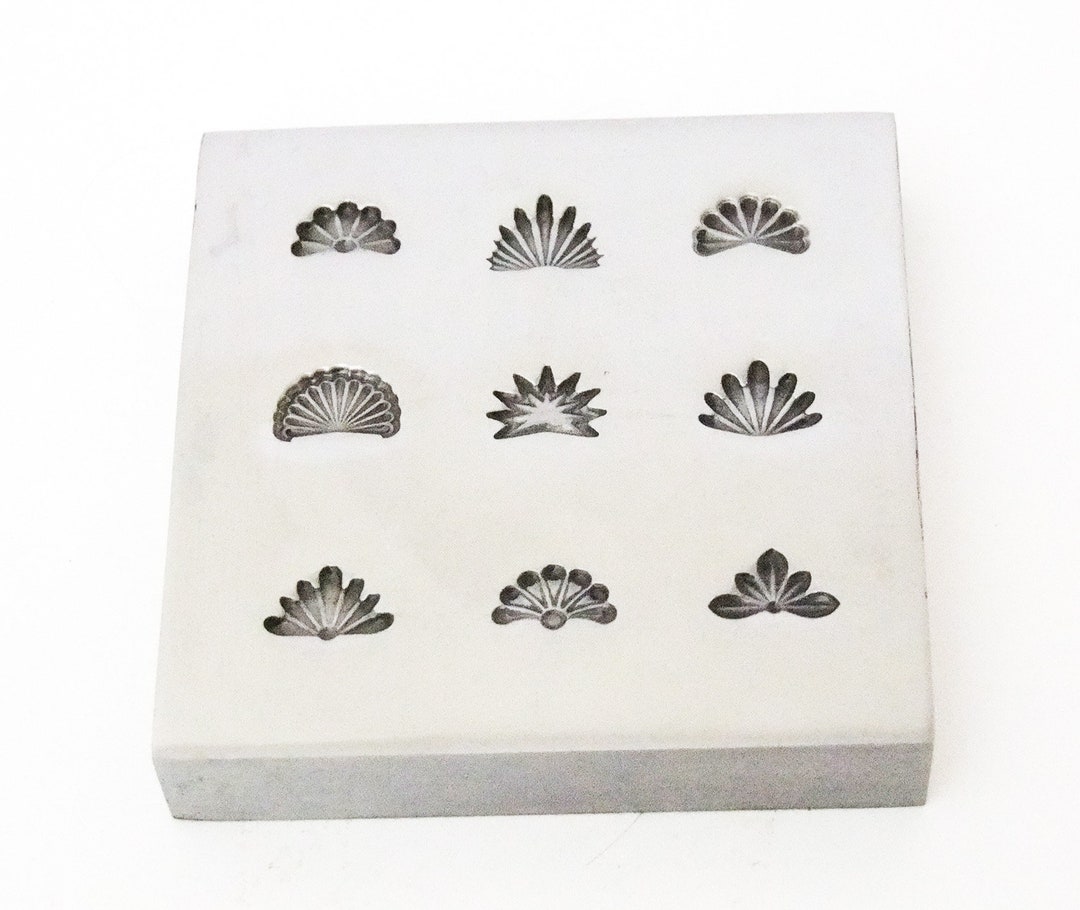 Shot Plate 9 Designs Fans Impression Dies | Silversmith Supplies ...