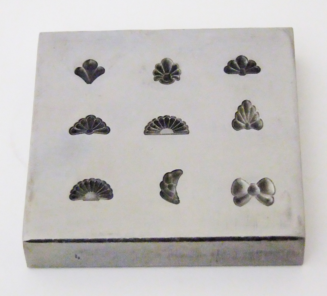 Shot Plate 9 Designs Assorted Shapes Impression Dies | Silversmith ...