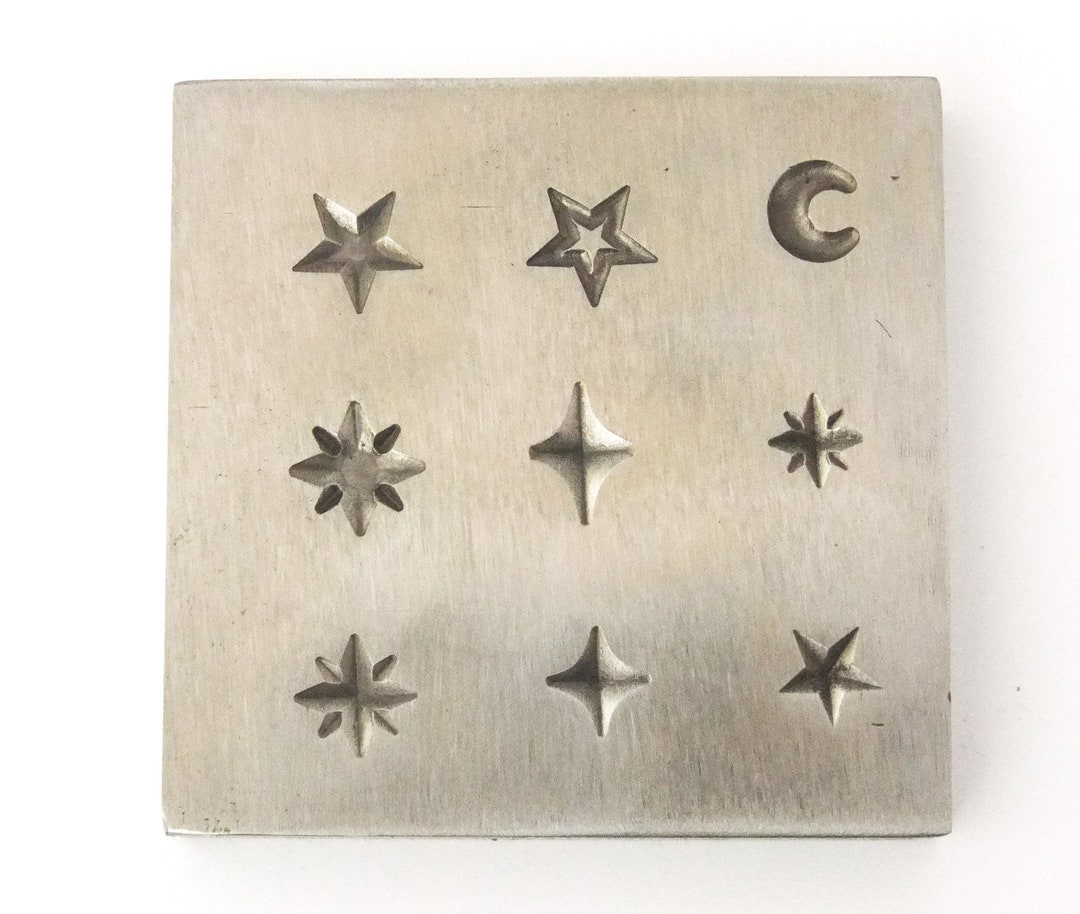 Shot Plate 9 Designs Celestial Shapes Impression Dies | Silversmith ...