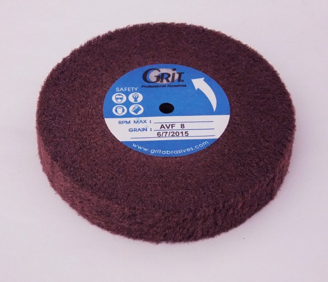 Satin Finish Buff Polishing Wheel 4 1/2 by 3/4 Inch Red VF - Etsy