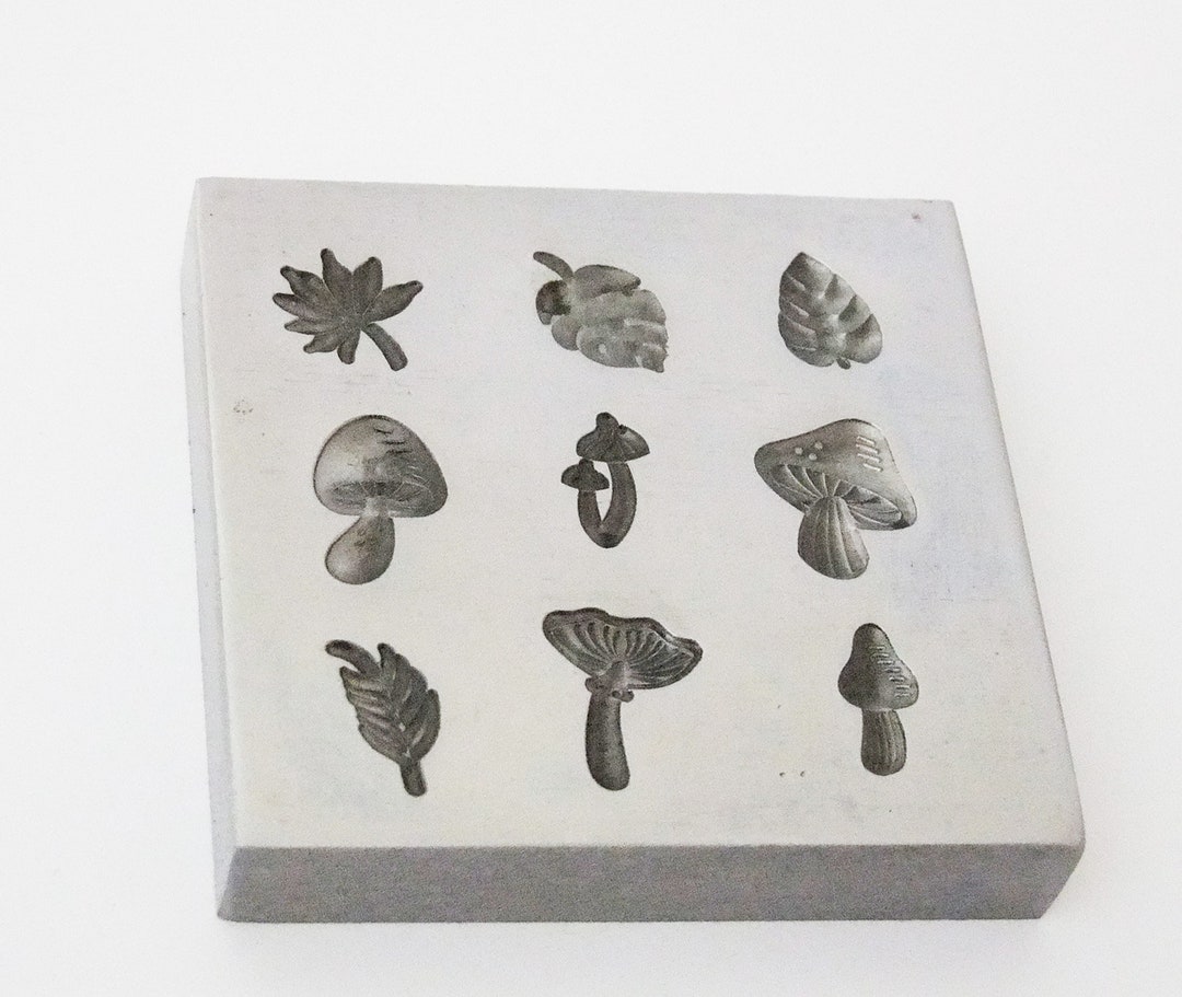 Shot Plate 9 Designs Mushrooms Etc. Impression Dies | Silversmith ...