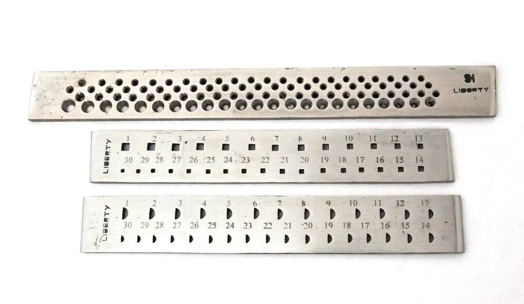 Economy Set of 3 Steel Draw Plates: Round, Half Round, and Square - Etsy