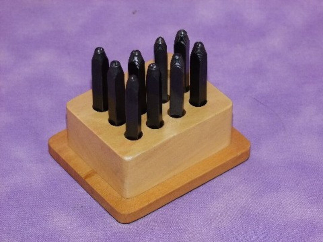 Number Punch Set 0 Thru 9 3.0mm in Premium Stand - Etsy
