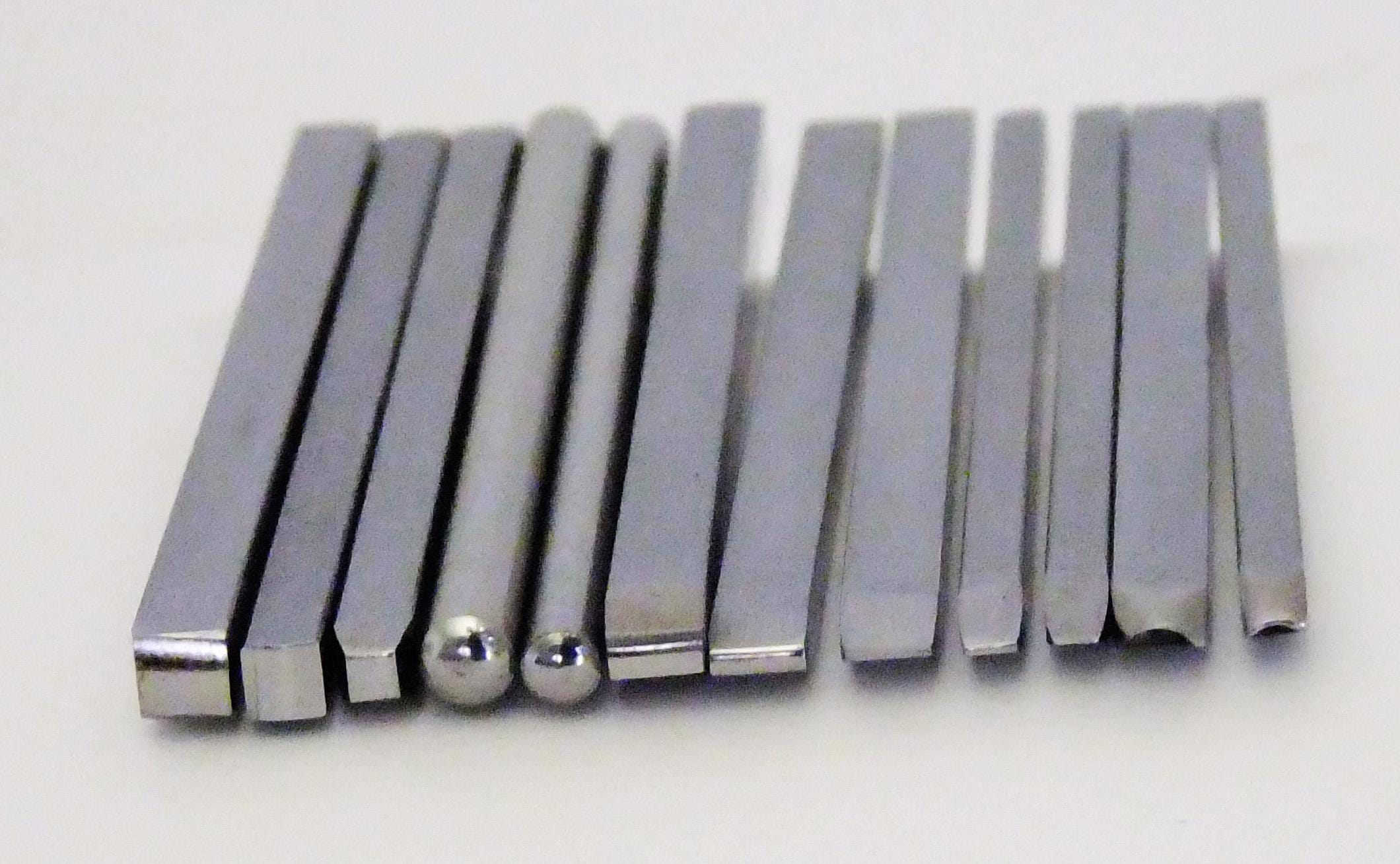 Bezel Chasing & Repoussé Round, Rectangle, Square, Etc Tools 12 Pc Set ...