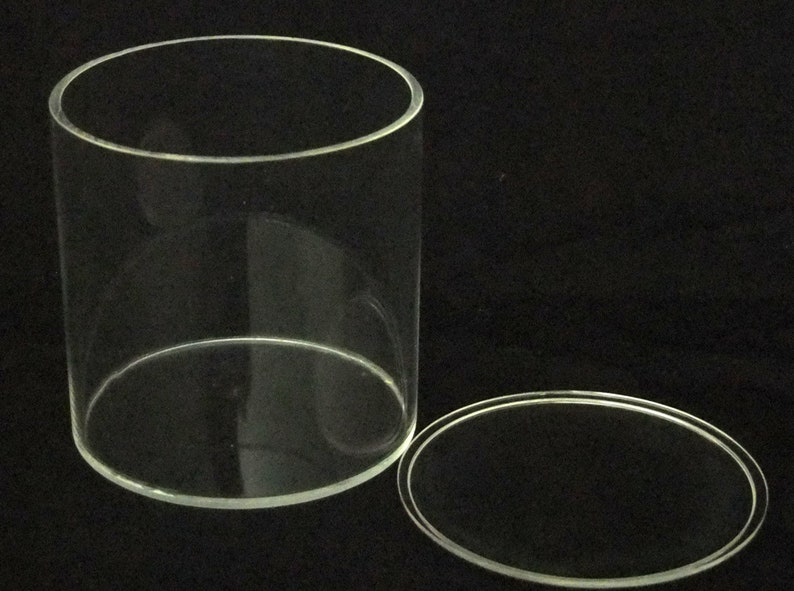 Premium Acrylic Display Cylinder With Flat Top and Bottom | Etsy